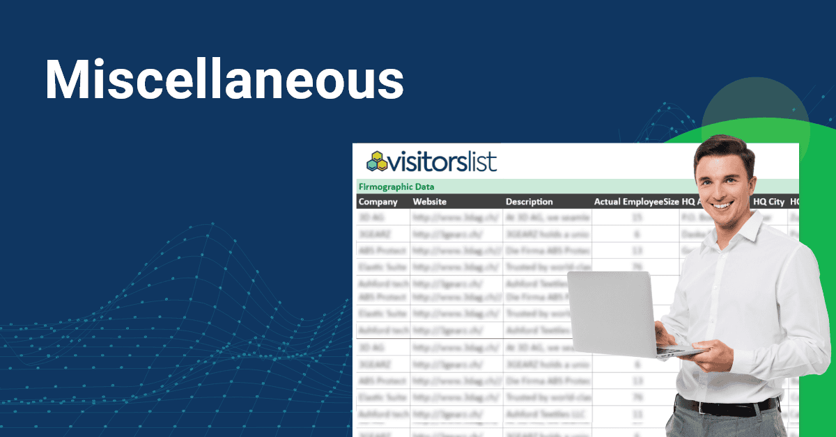 Miscellaneous Events Attendees and Exhibitors List