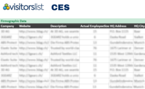 CES 2025 Exhibitors List and Attendees Database